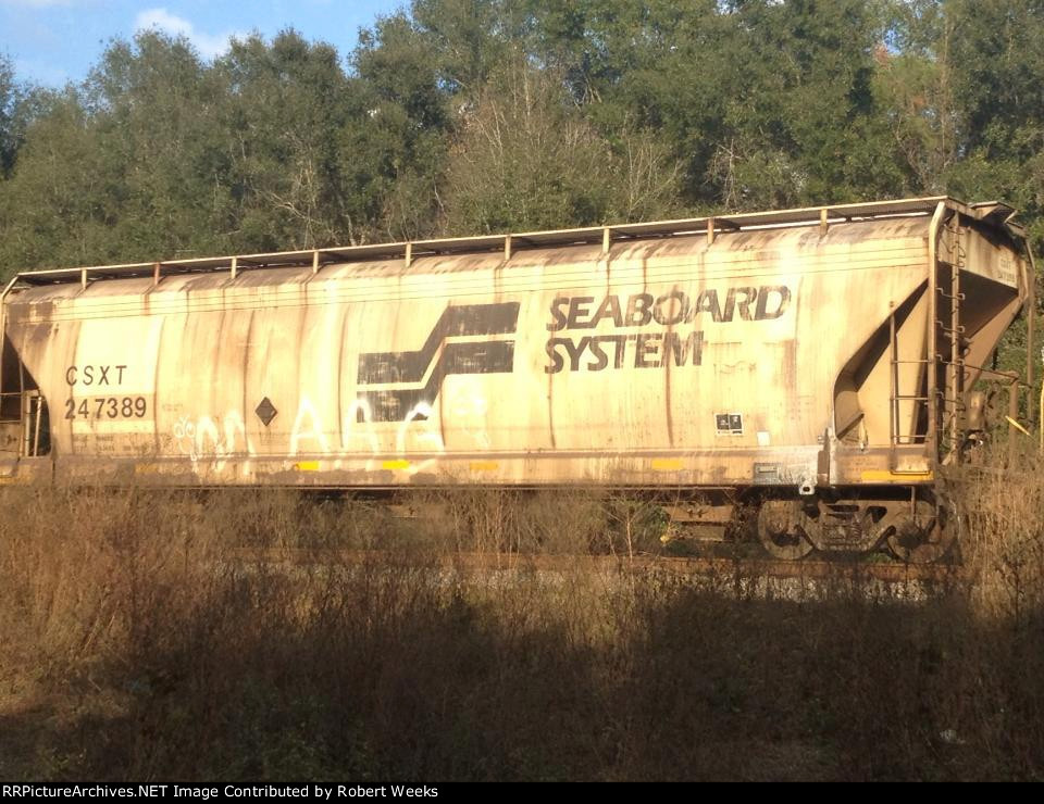 CSX 247389 ex Seaboard System Covered hopper